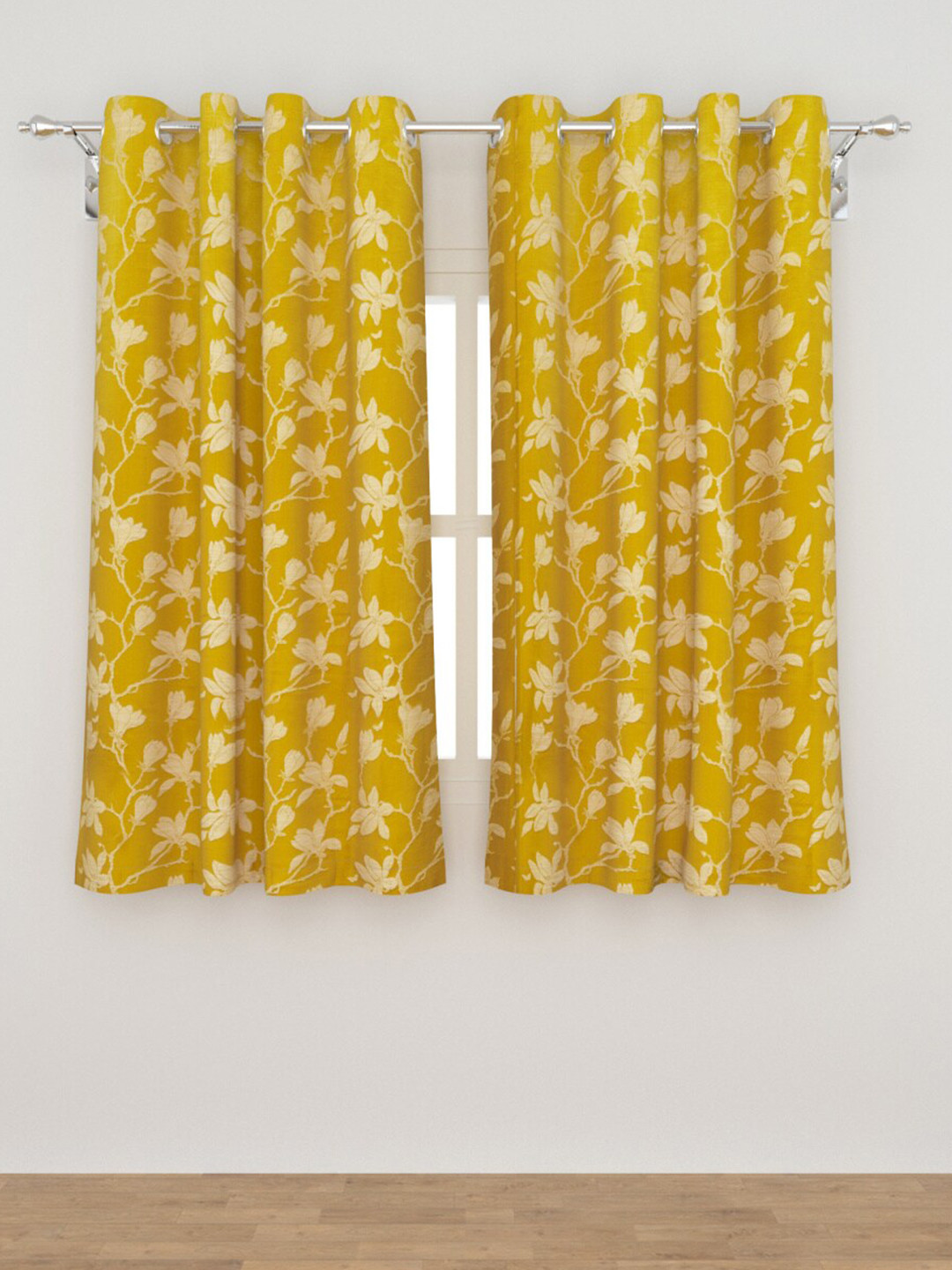 Buy Home Centre Unisex Yellow Curtains And Sheers - Curtains And Sheers ...