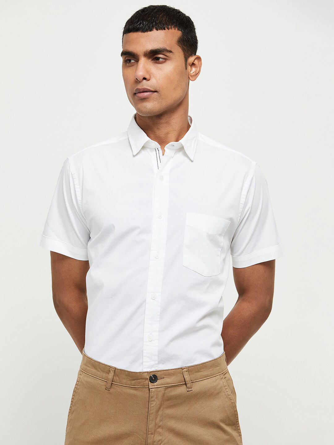 Buy Max Men White Solid Casual Shirt - Shirts for Men 17706748 | Myntra