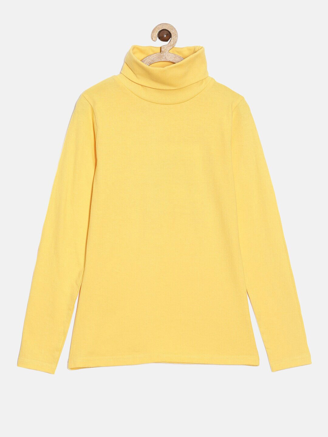 Buy SEIYON Girls Yellow Turtle Neck T Shirt - Tshirts for Girls 17711770 | Myntra