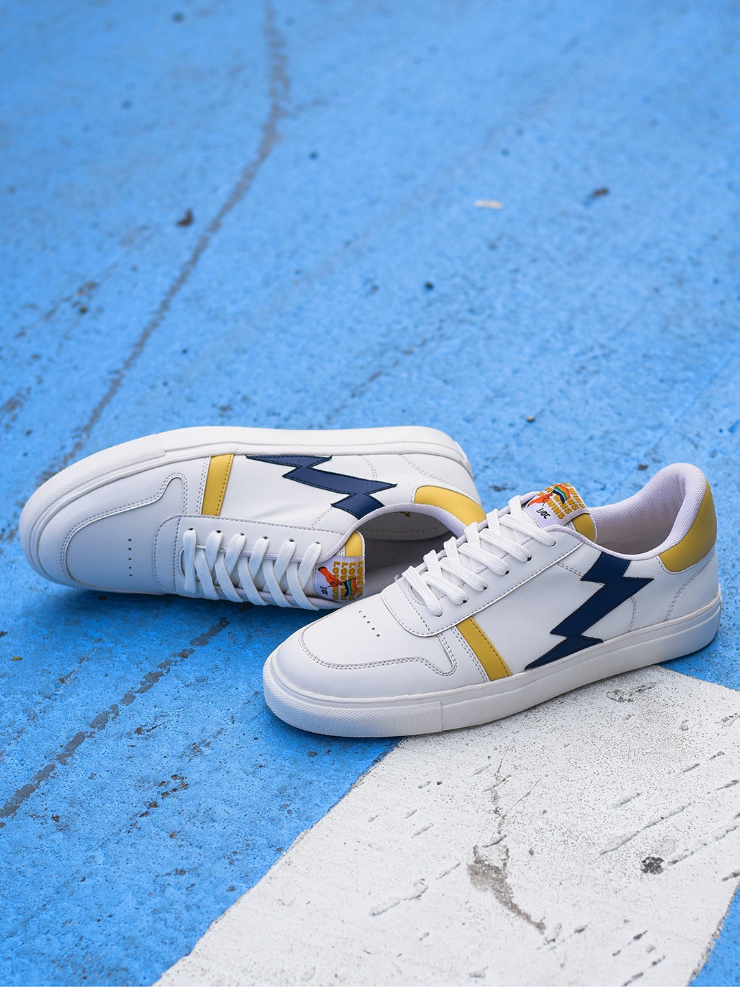 Buy Doc Martin Men White Colourblocked Antibacterial Sneakers - Casual ...