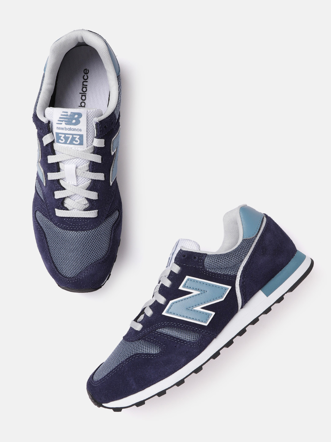 Buy New Balance Men Blue Colourblocked Sneakers - Casual Shoes for Men ...