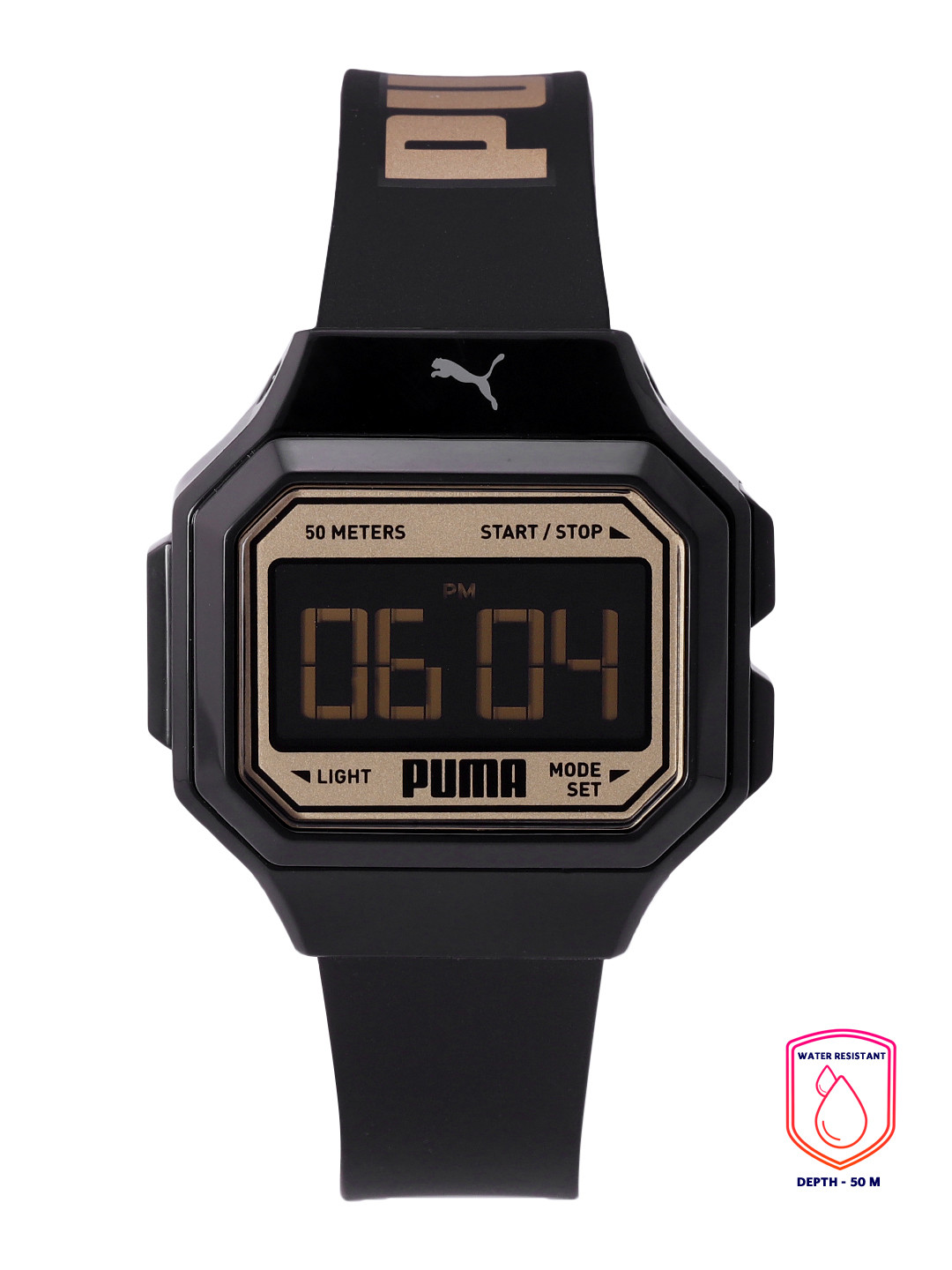 Buy Puma Women Black Dial & Straps Mini Remix Digital Automatic Watch ...