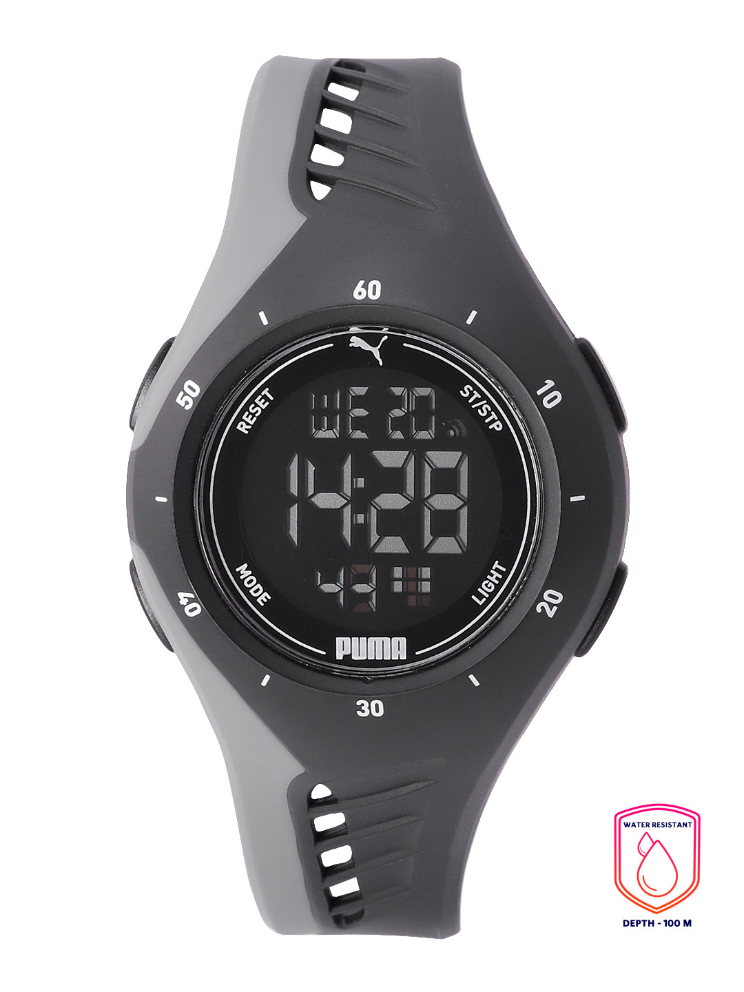 Buy Puma Unisex Black Dial & Multicoloured Straps Digital Watch P6011 ...