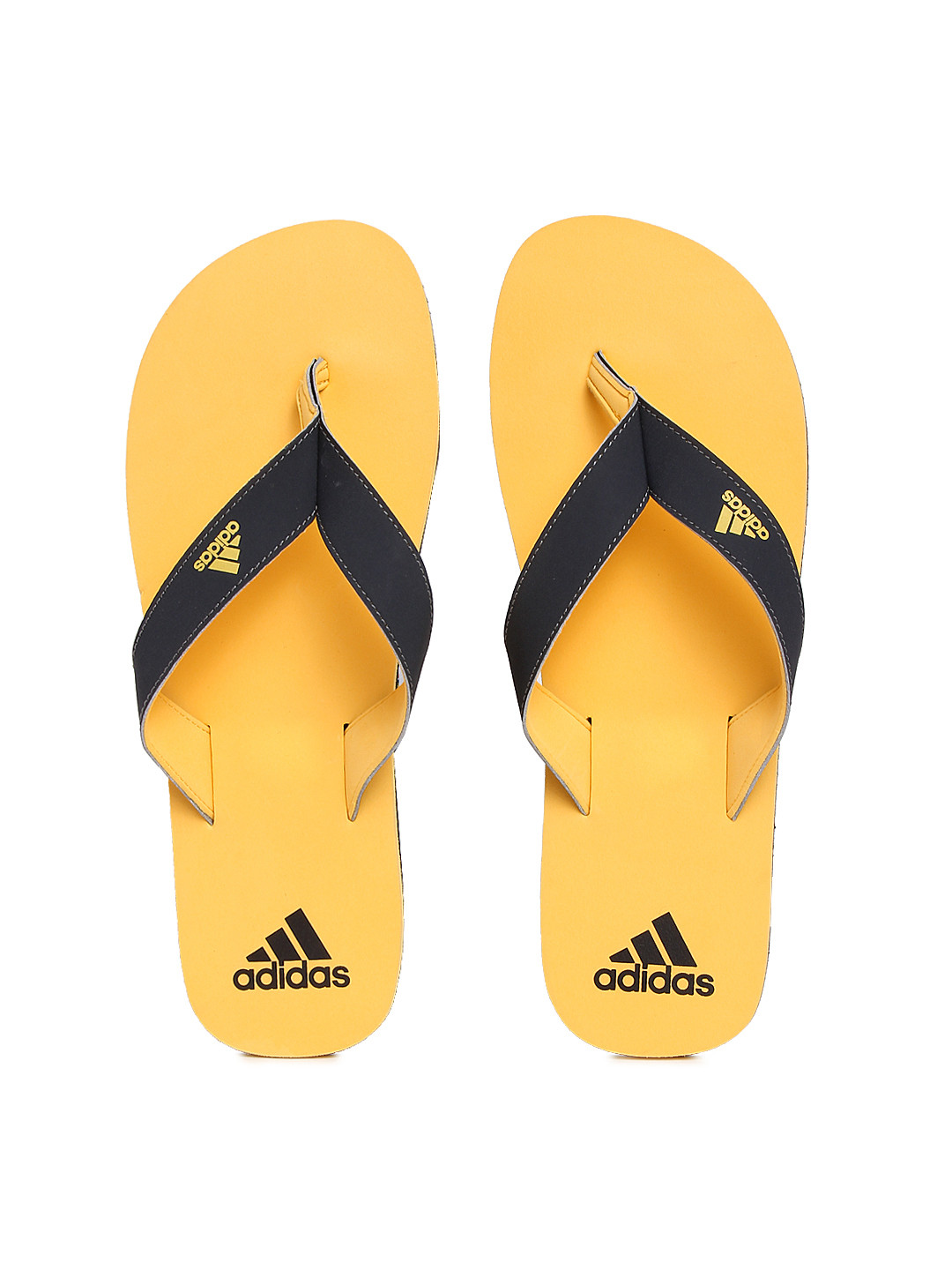 Buy ADIDAS Men Navy & Yellow EZAY Max Out Flip Flops - Flip Flops for ...