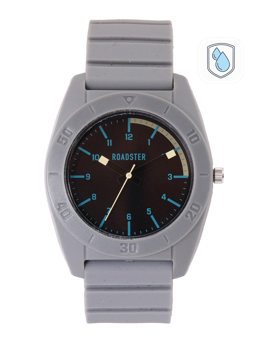 Buy Roadster Men Black Dial & Grey Straps Analogue Watch RD AW21 10A ...