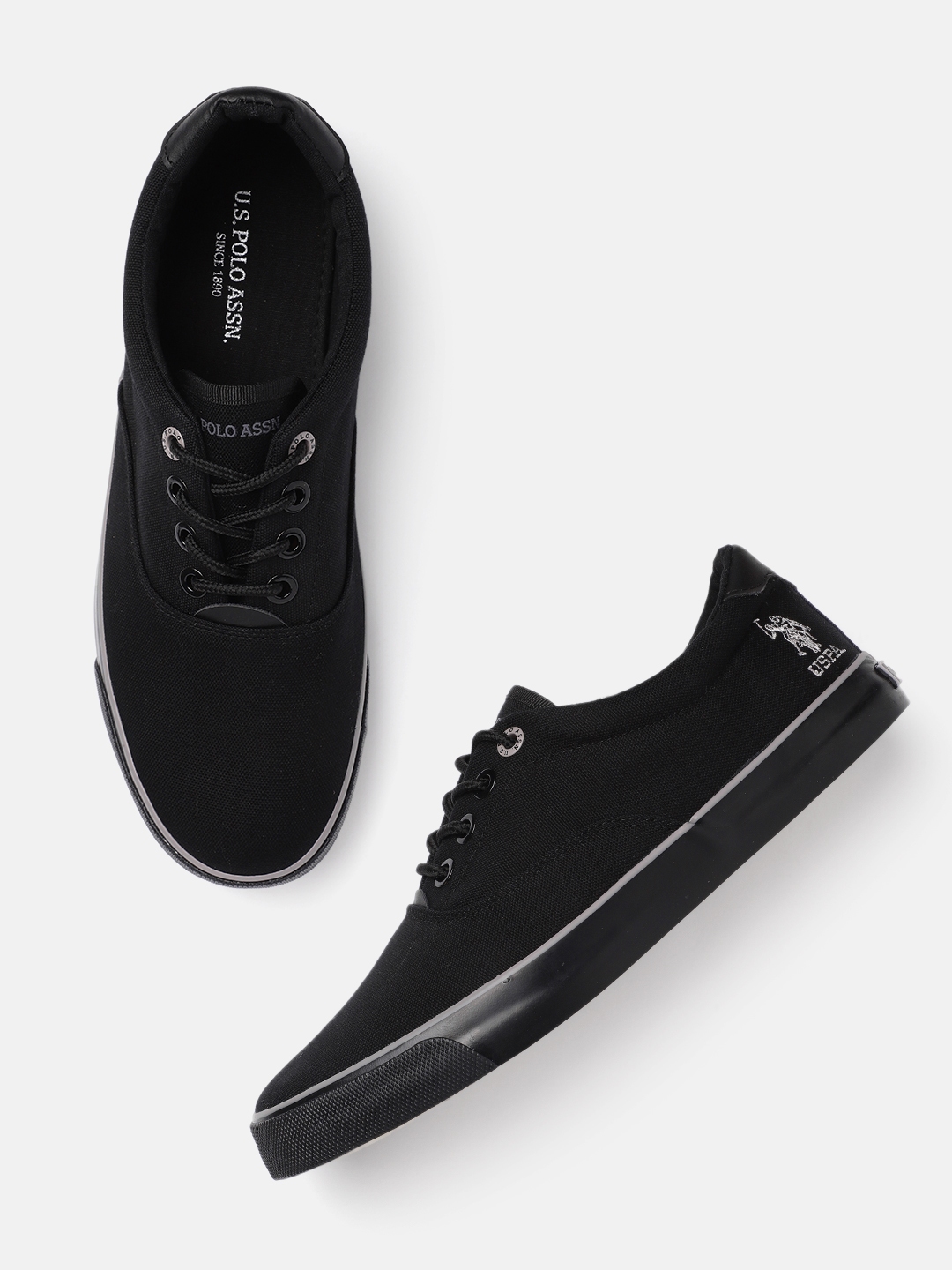 Buy U S Polo Assn Men Black Brentt 20 Sneakers Casual Shoes For Men 17758794 Myntra