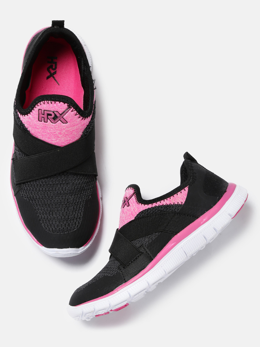 Buy HRX By Hrithik Roshan Women Soft Walk Series Black Running Shoes ...