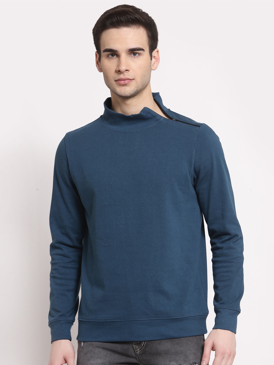 Buy YOONOY Men Blue Stretchable Organic Cotton Sweatshirt - Sweatshirts ... Buy YOONOY Men Blue Stretchable Organic Cotton Sweatshirt - Sweatshirts ...