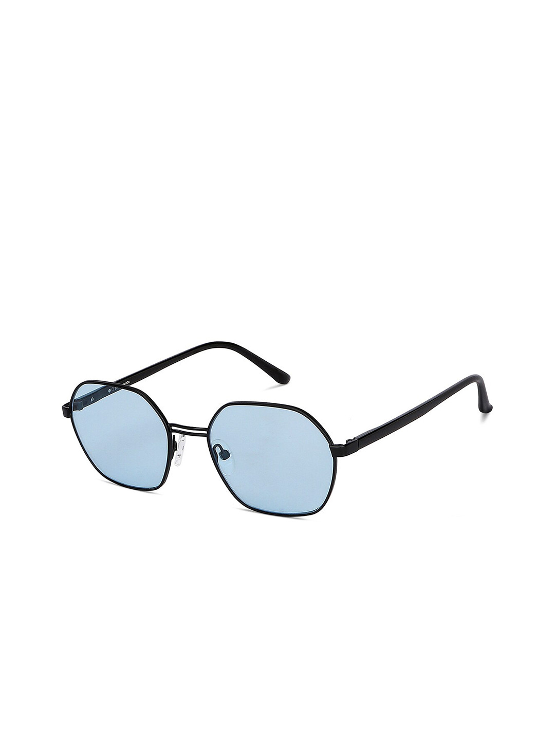 Buy John Jacobs Unisex Blue Lens & Black Square Sunglasses With UV Protected Lens 147271 ...