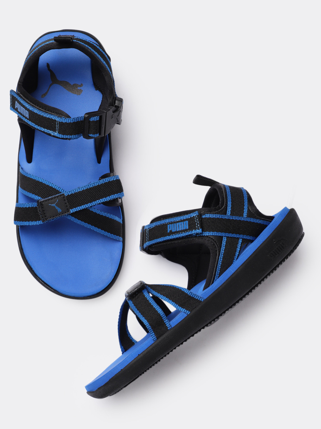 Buy Puma Men Blue Pebble MU Sports Sandals - Sandals for Men 17776316 ...