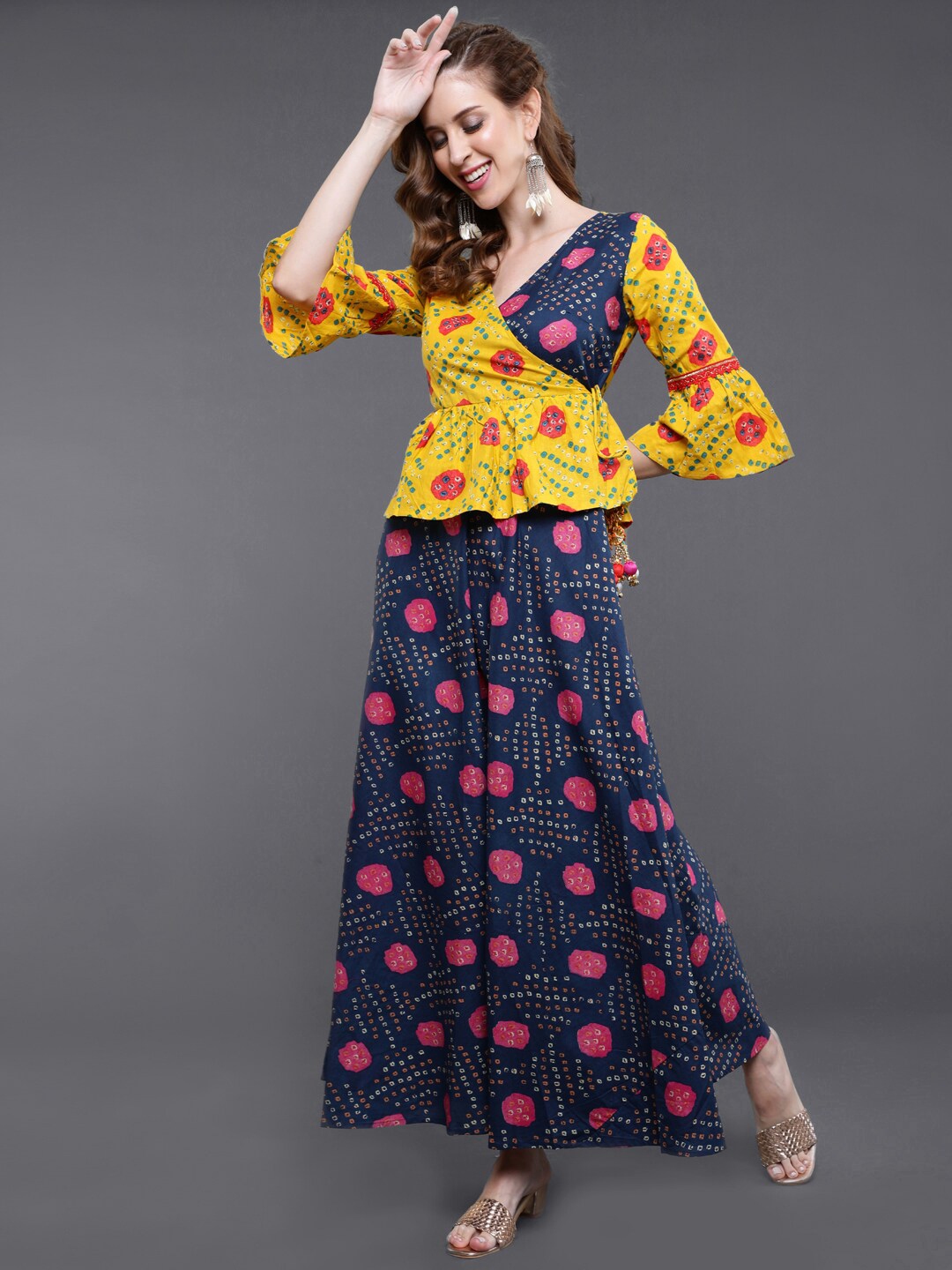 Buy Saubhagya Women Navy Blue Floral Printed Maxi Dress - Ethnic ... Buy Saubhagya Women Navy Blue Floral Printed Maxi Dress - Ethnic ...