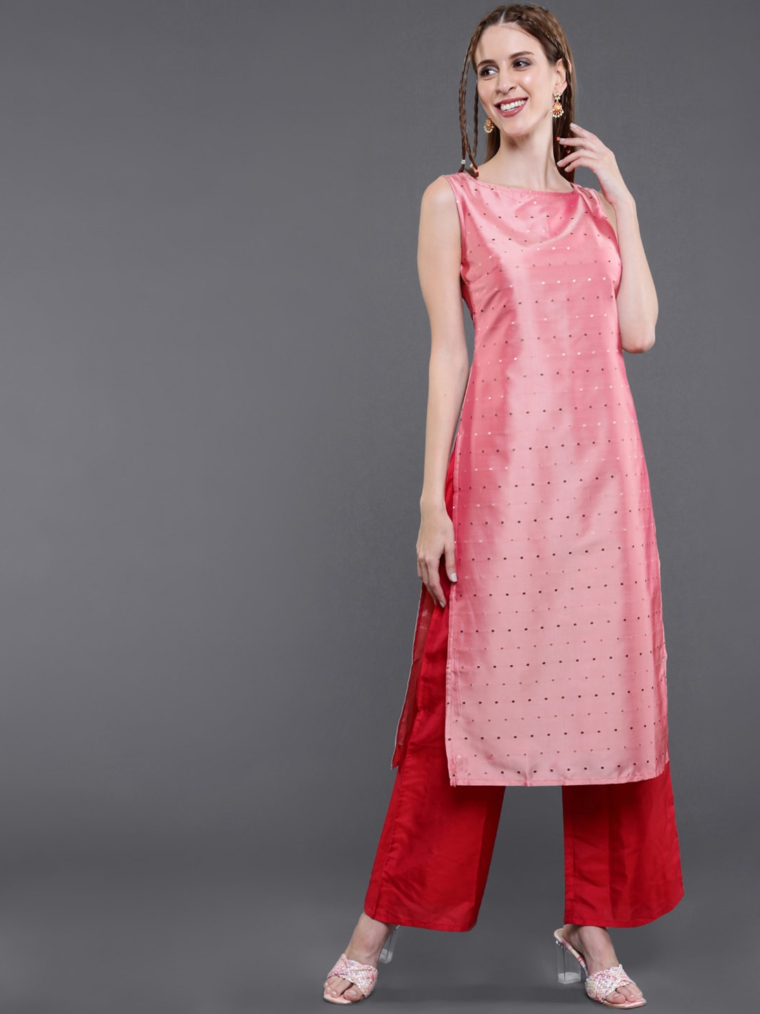 Buy Saubhagya Women Peach Coloured Woven Design Straight Kurta - Kurtas ... Buy Saubhagya Women Peach Coloured Woven Design Straight Kurta - Kurtas ...