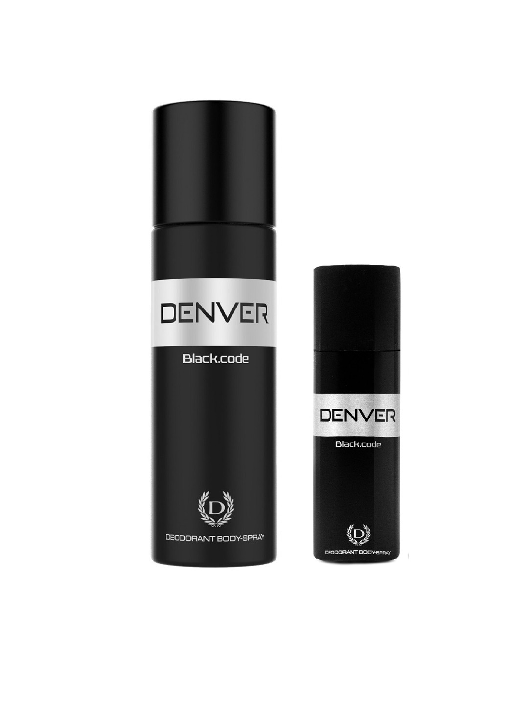 Buy Denver Men Black Code Deodorant 200 Ml & Black Code Nano Deodorant ...