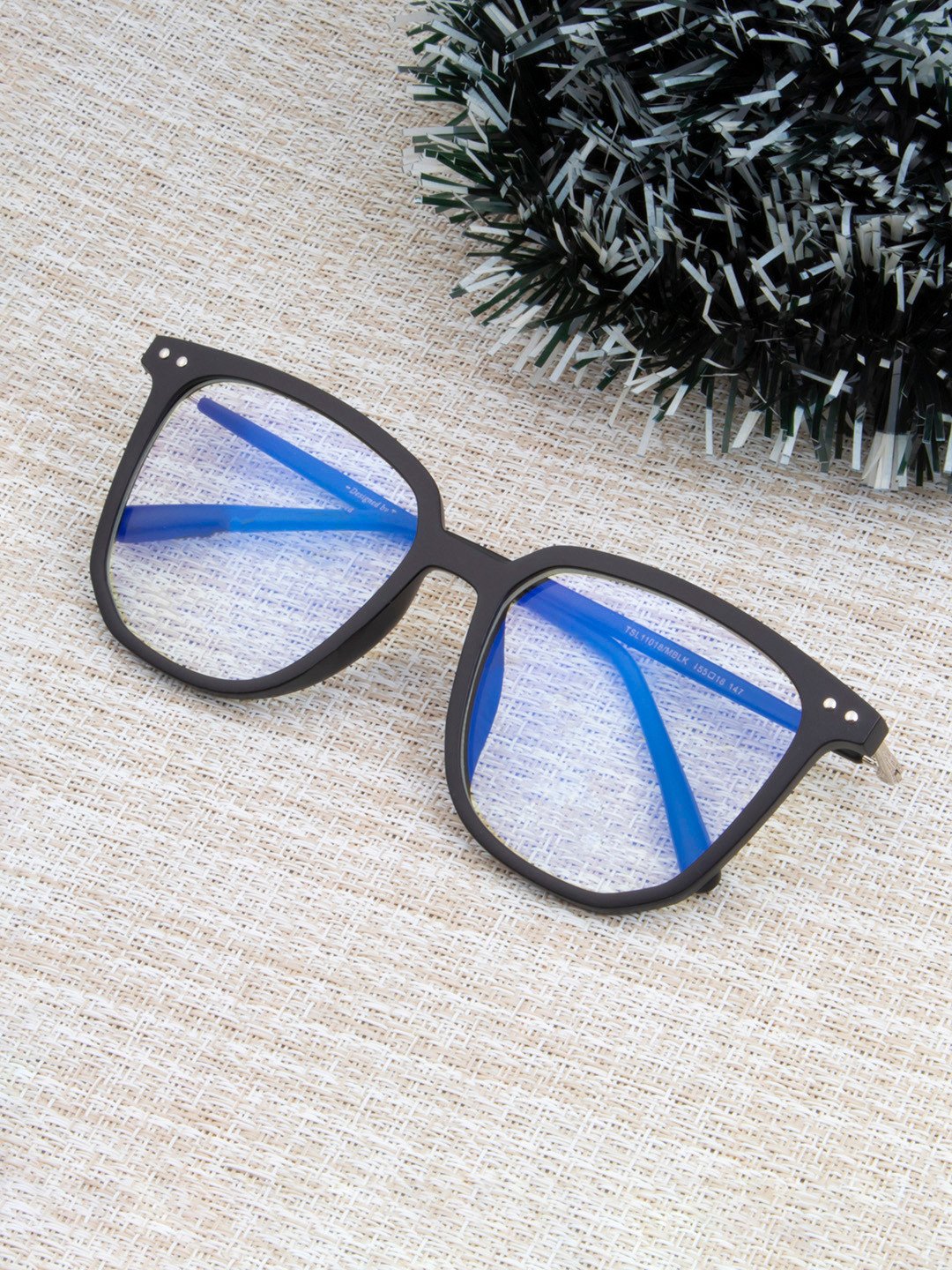 Buy Ted Smith Unisex Black Full Rim Square Frames Eyeglasses - Frames ...