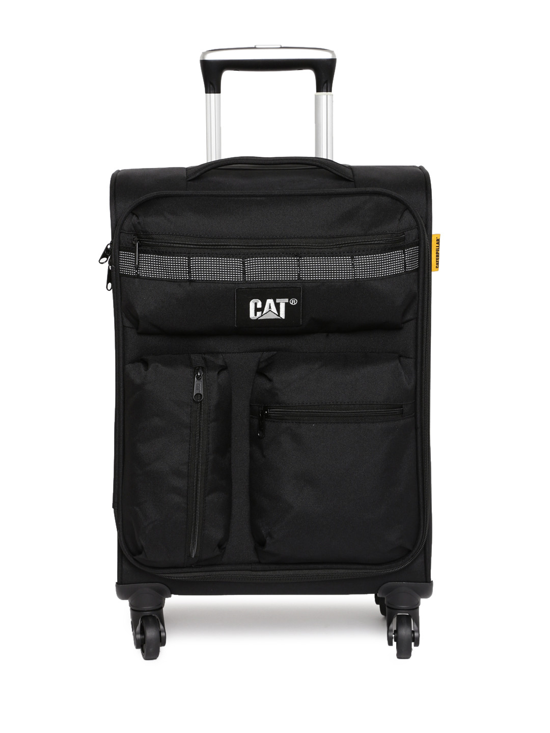 Buy CAT Unisex Black Cube Combat Cabin Trolley Suitcase - Trolley Bag ...
