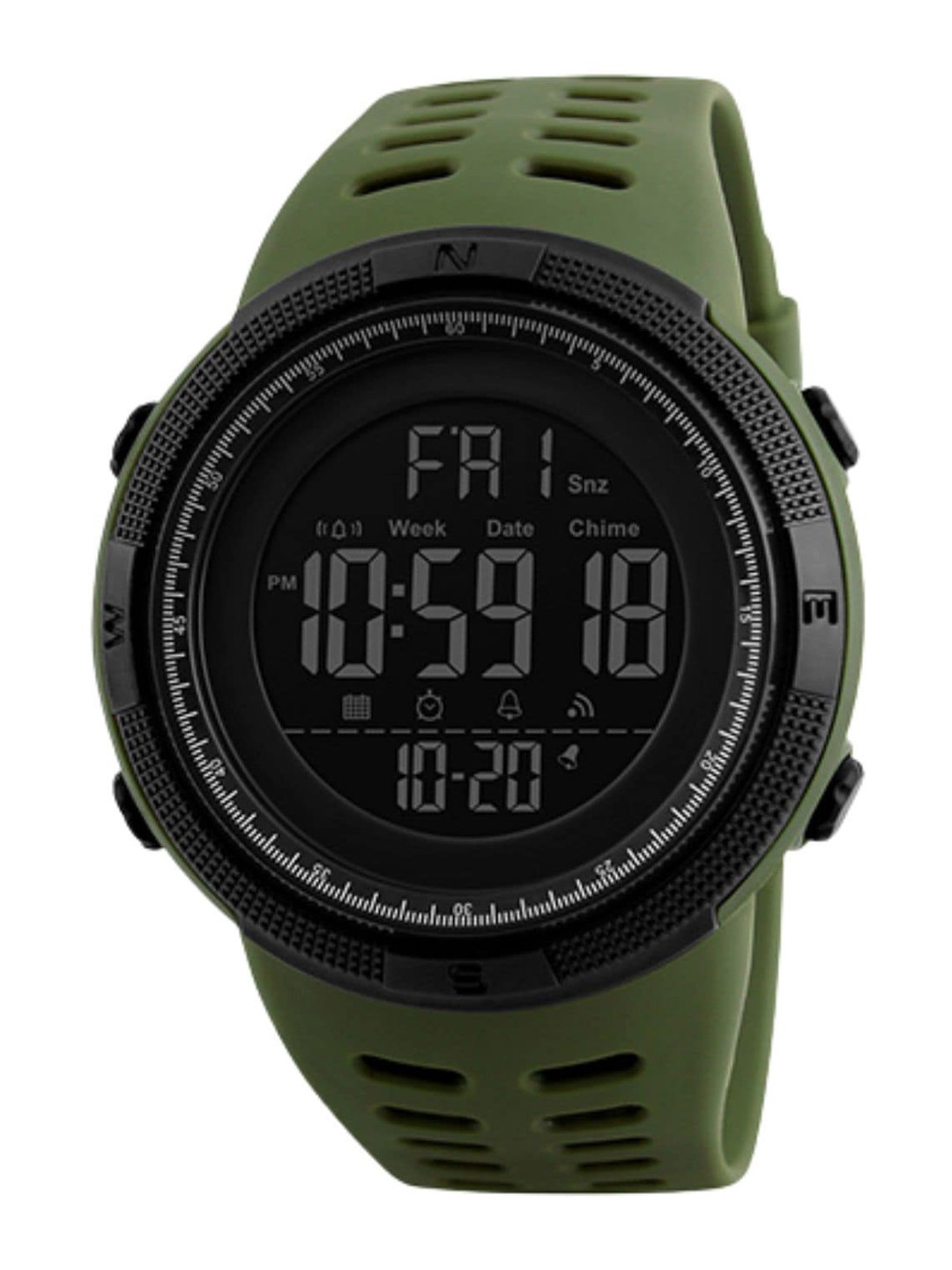 Buy Skmei Men Green Dial & Straps Waterproof Digital Watch SKMEI1251AG ...