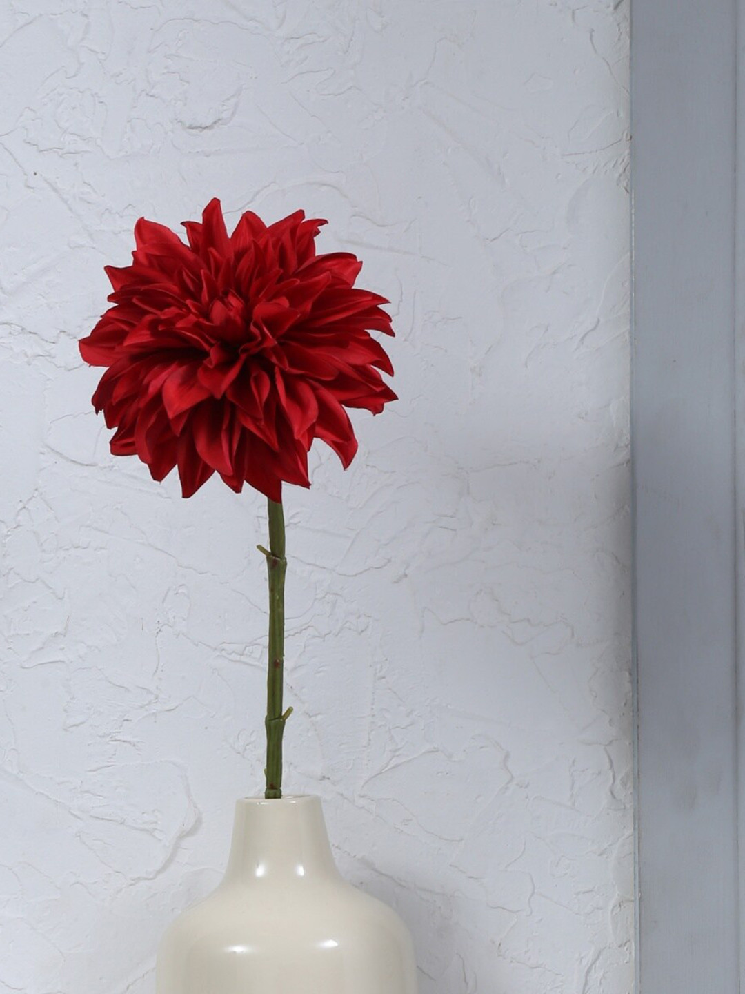Buy Home Centre Red Dahlia Artificial Plastic Flower Stem - Artificial ...