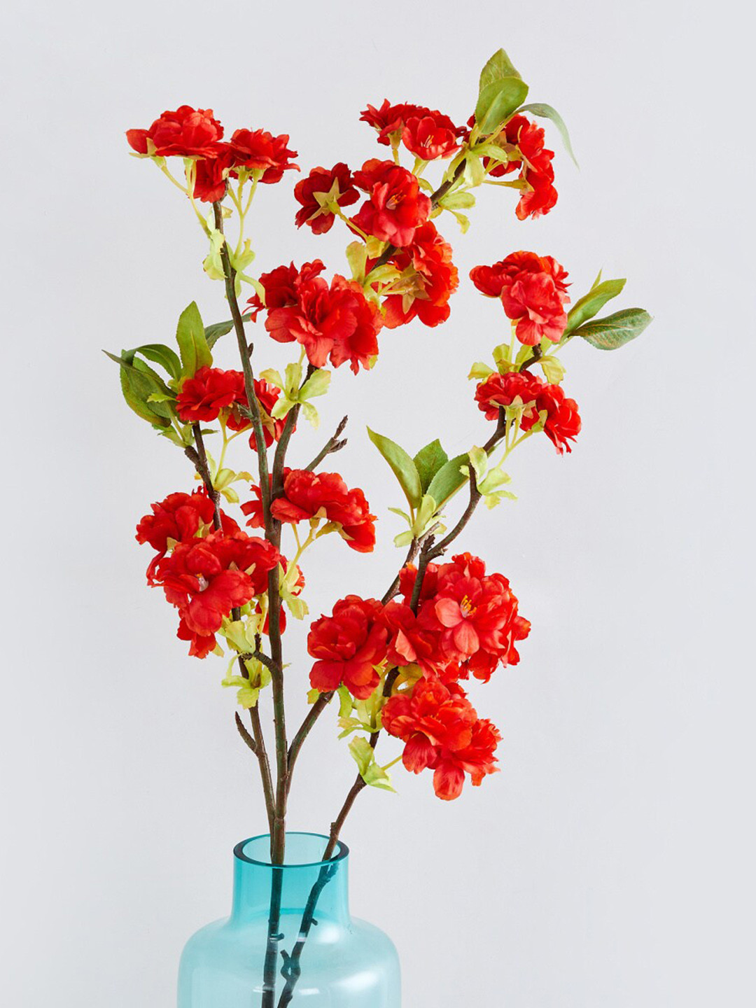 Buy Home Centre Red Botanical Artflower Artificial Sakura Plastic ...