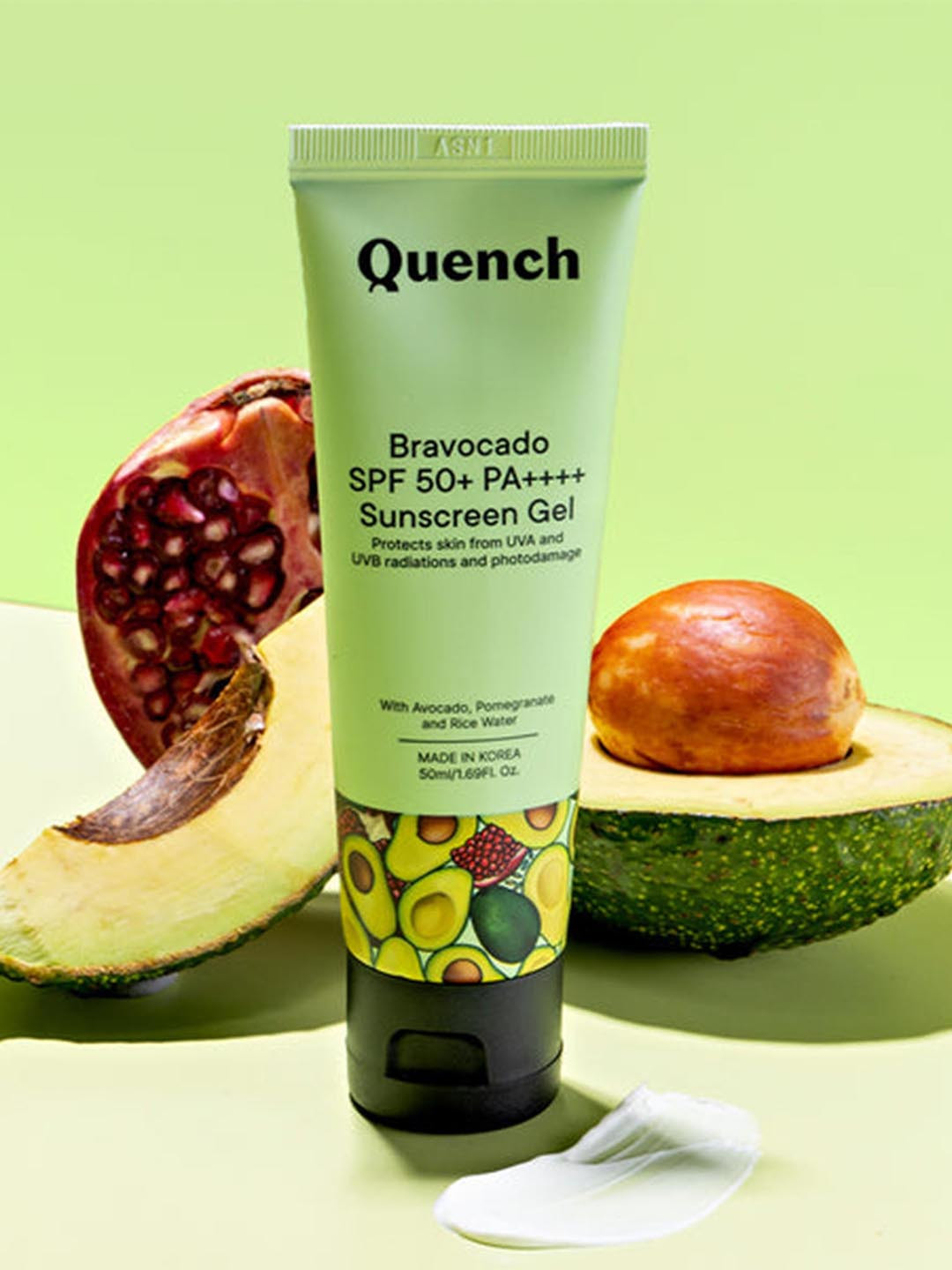 Buy Quench Botanics Bravocado SPF 50+ PA++++ Sunscreen Gel With Avocado ...