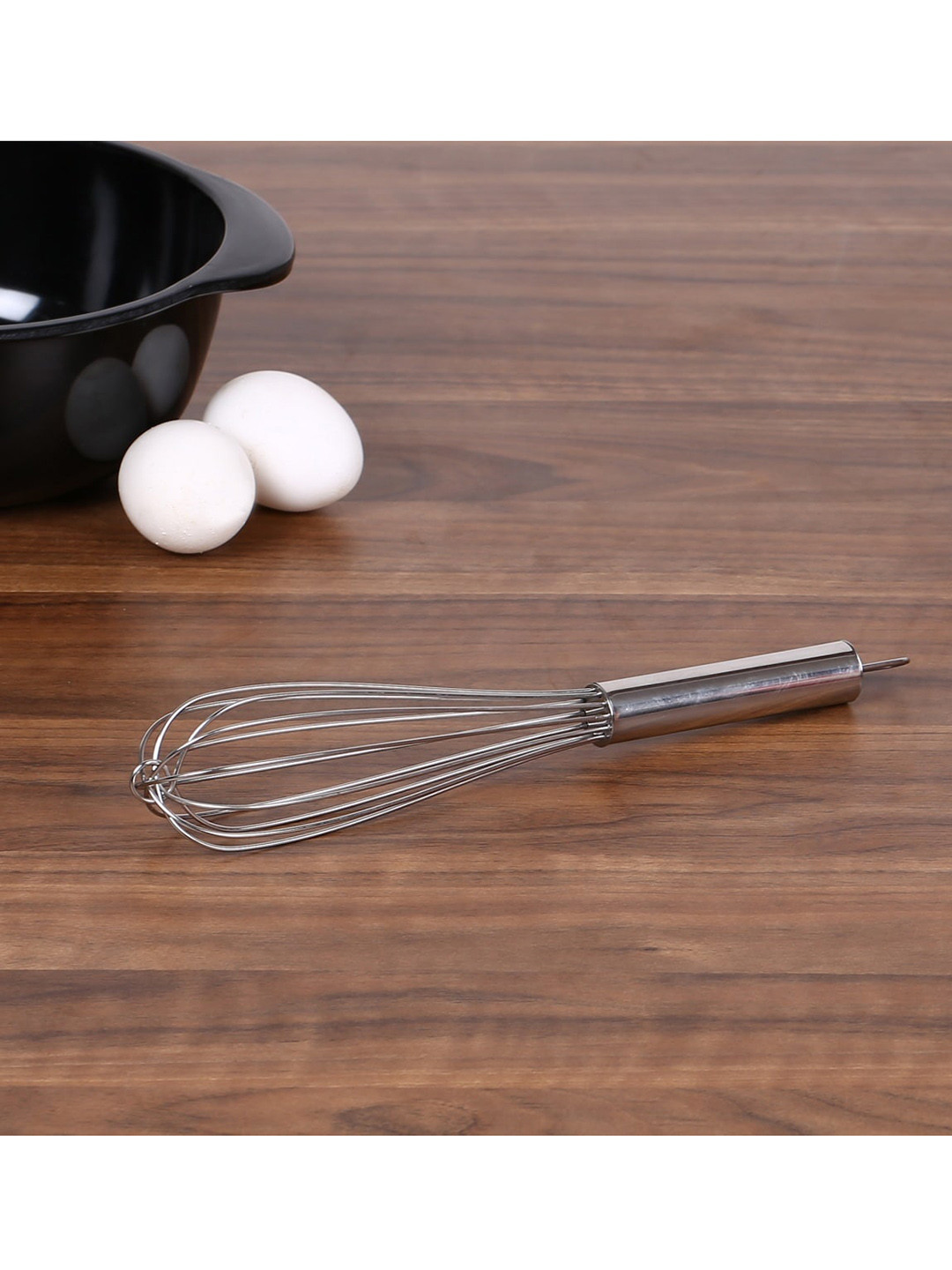 Buy Home Centre Silver Toned Solid Stainless Steel Whisk - Whisk for ...