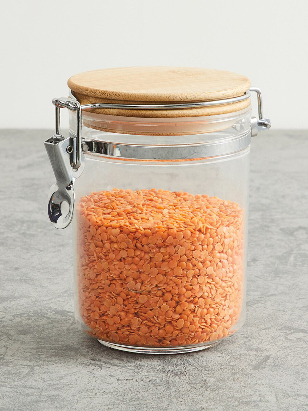 Buy Home Centre Transparent Round Acrylic Canister 800 Ml - Container ...