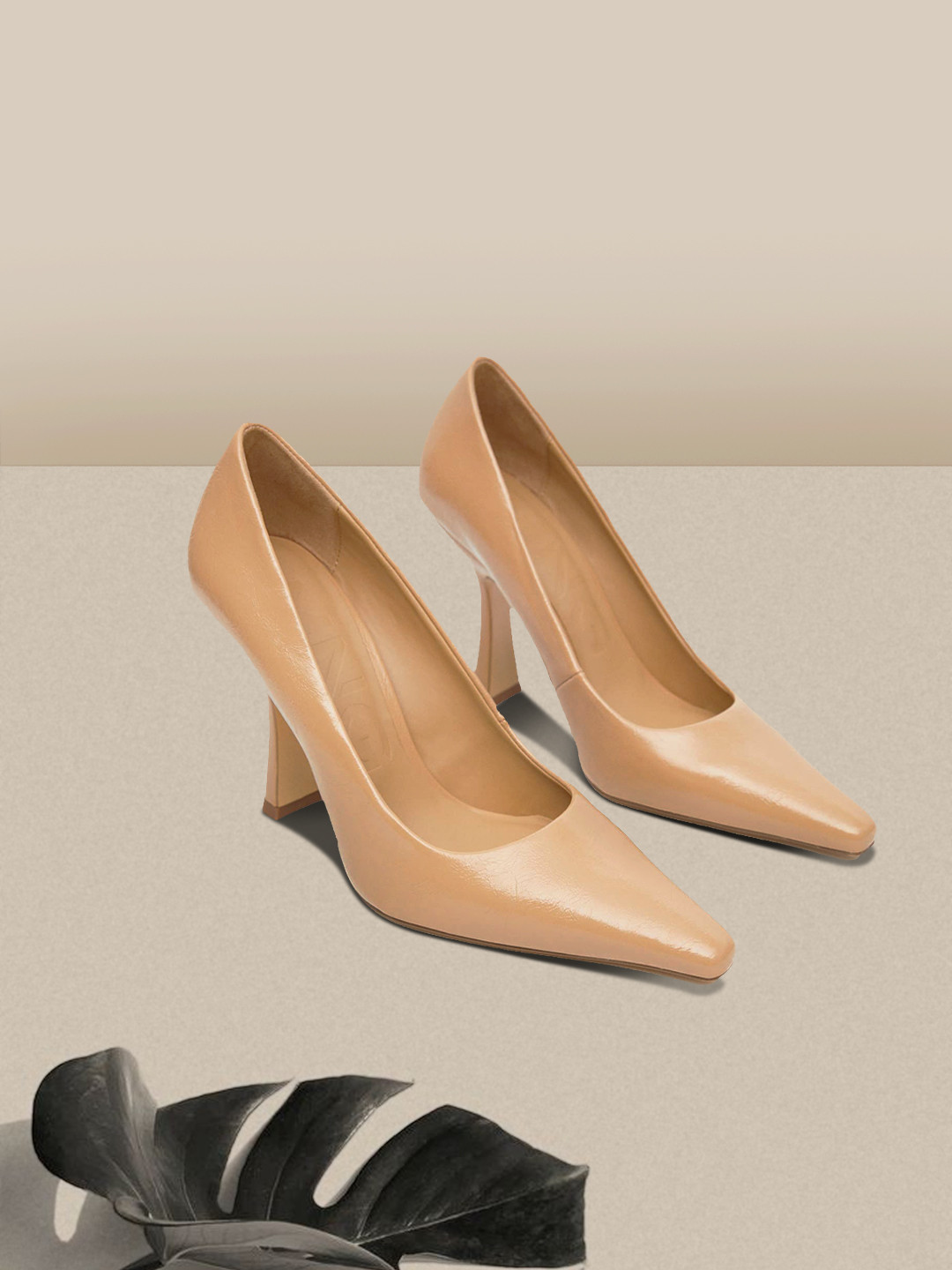 Buy MANGO Camel Brown Solid Pumps - Heels for Women 17808380 | Myntra