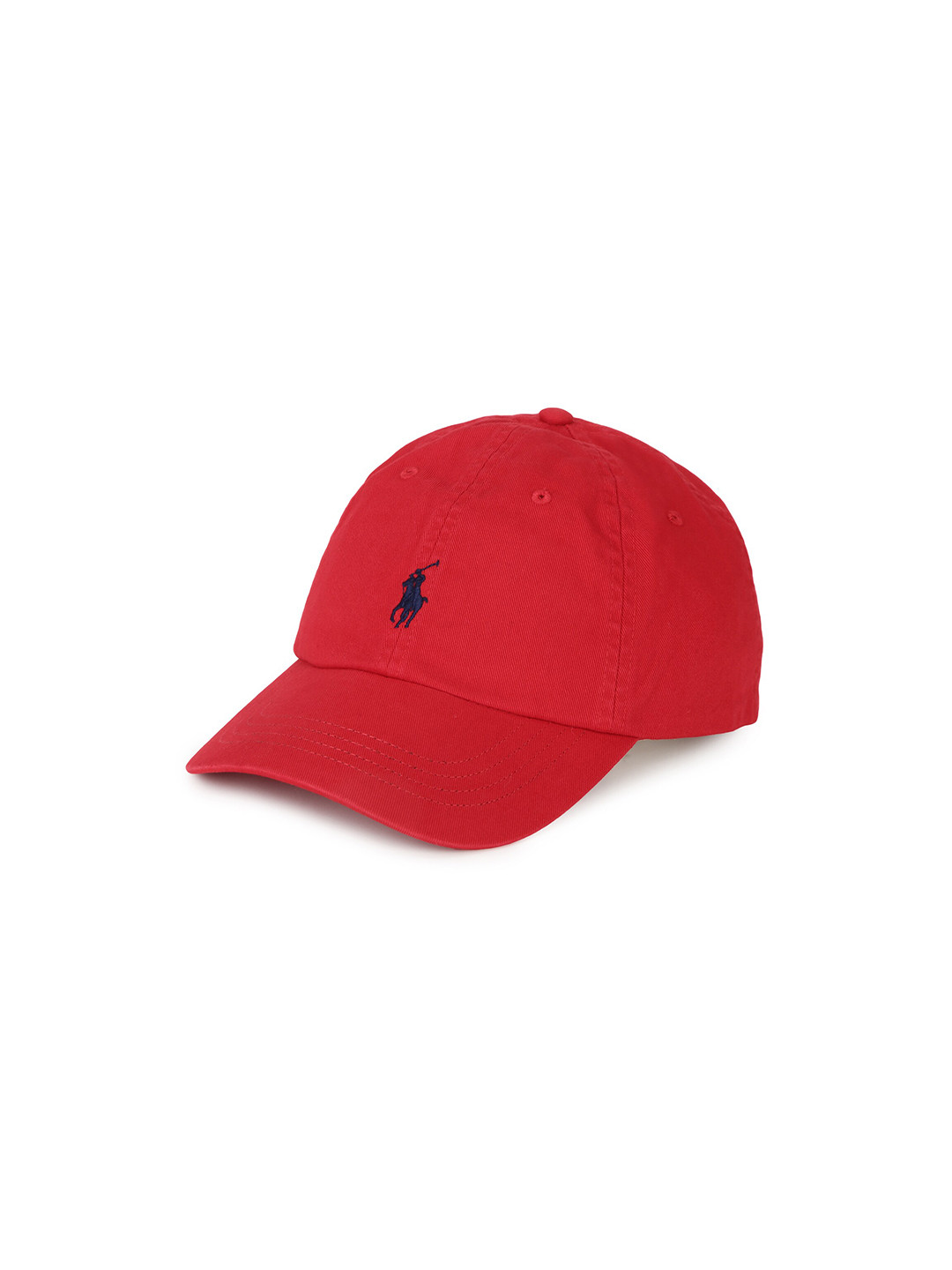 Buy Polo Ralph Lauren Men Red & Black Pure Cotton Baseball Cap - Caps ...