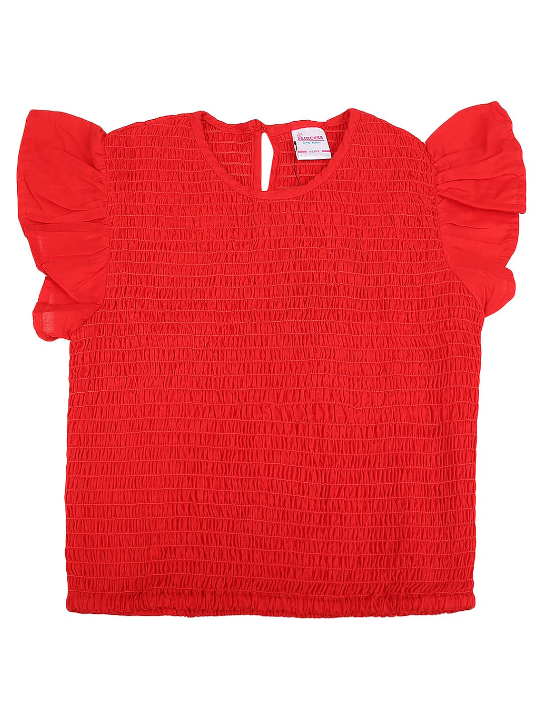 Buy V Mart Red Smocked Pure Cotton Top - Tops for Girls 17819098 | Myntra