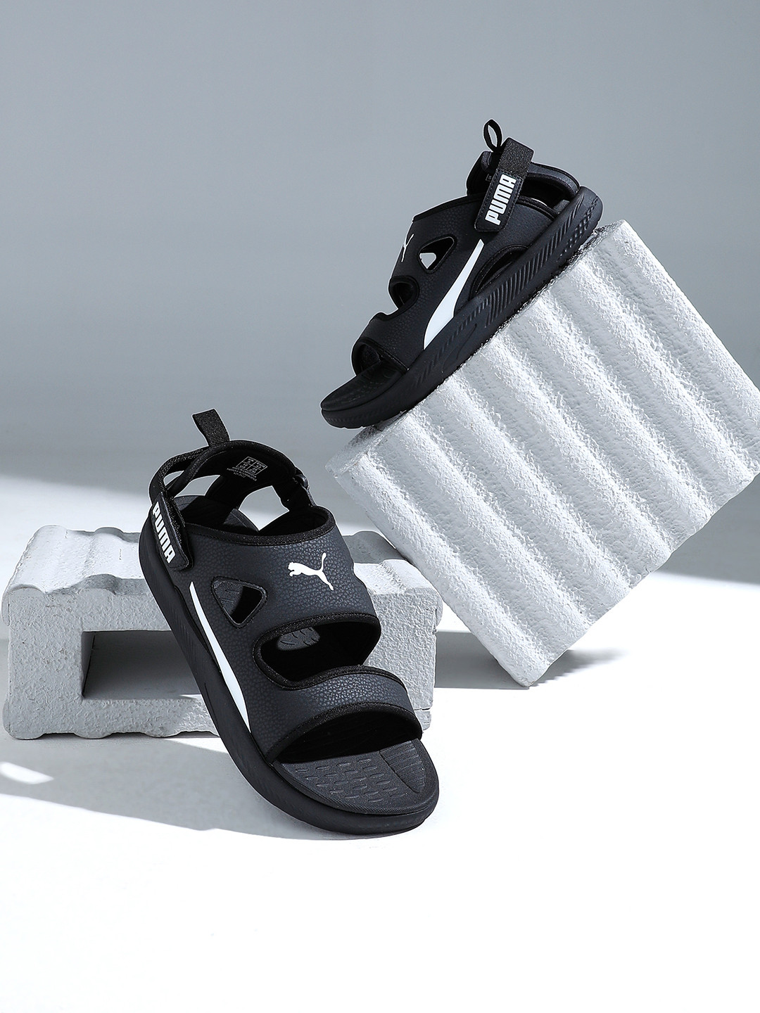 Buy Puma Unisex Black Softride Sports Sandals - Sandals for Unisex ...
