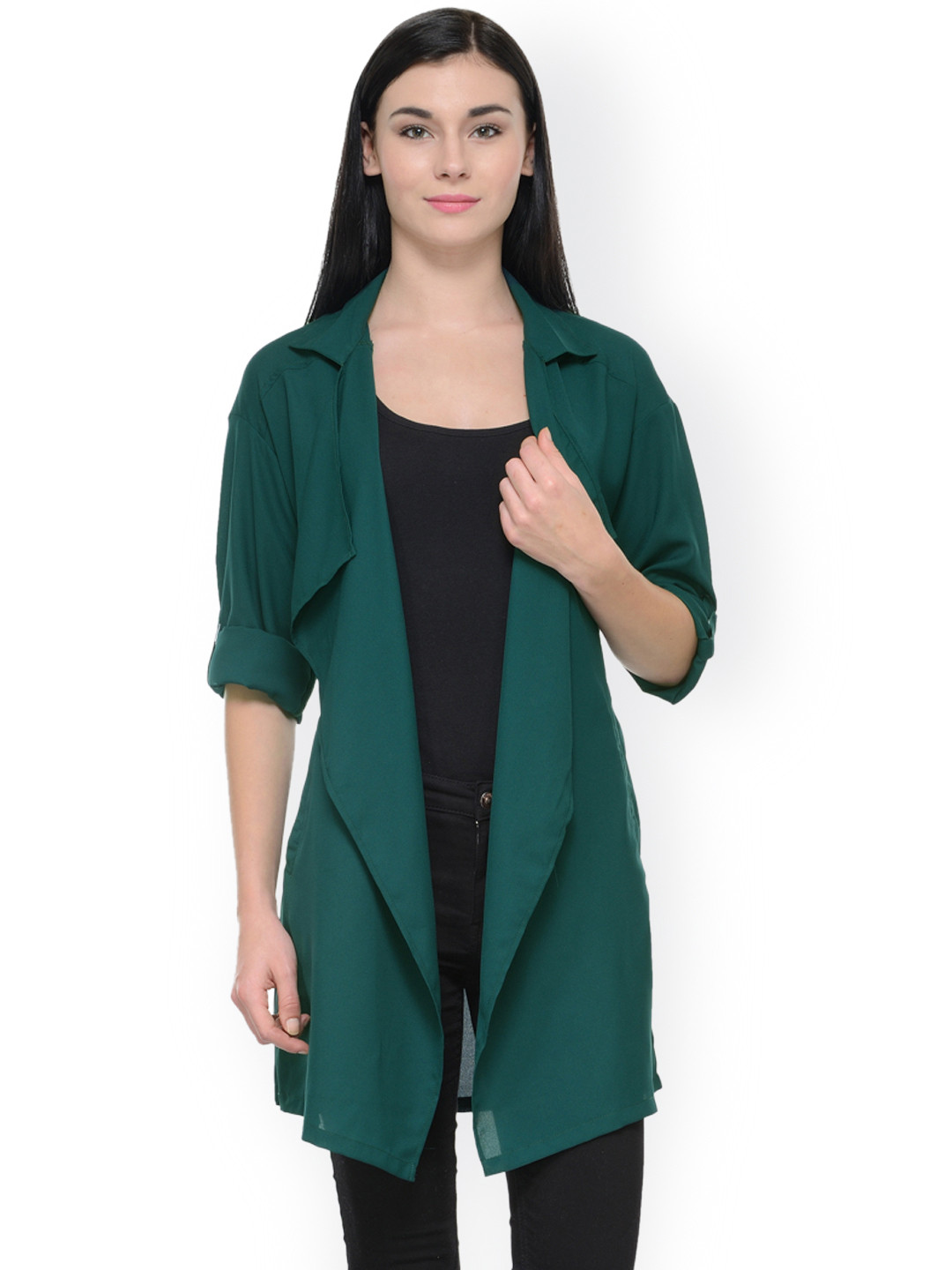 Buy STREET 9 Green Shrug - Shrug for Women 1782667 | Myntra