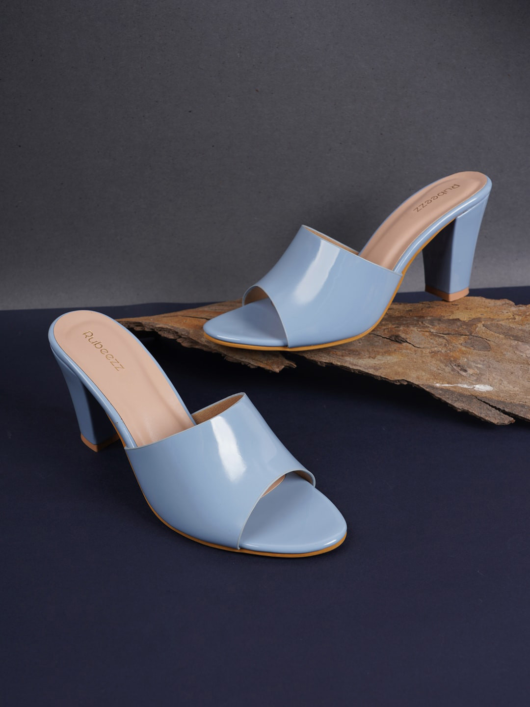 Buy Rubeezz Blue Block Peep Toes - Heels for Women 17846170 | Myntra