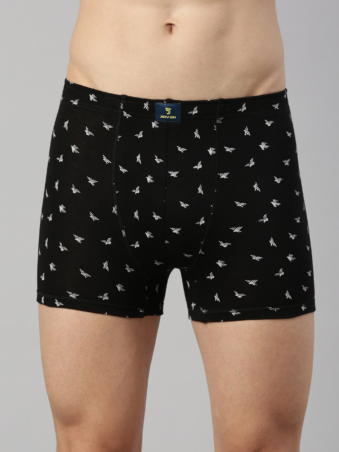 Buy Joven Men Black Printed Cotton Trunk - Trunk for Men 17846692 | Myntra