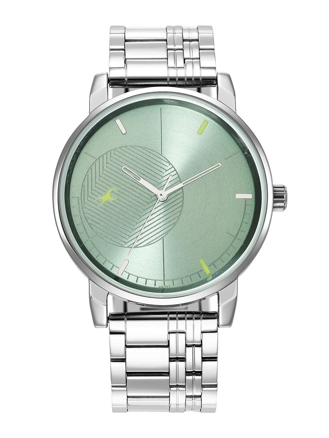 Buy Fastrack Men Silver Toned Brass Dial & Silver Toned Bracelet Style ...