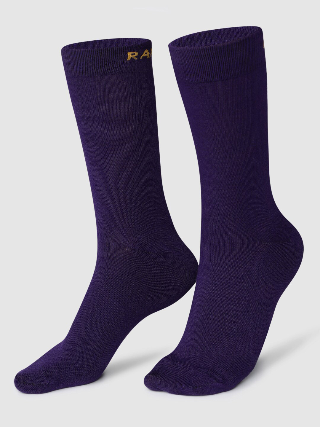 Buy RARE RABBIT Men Purple Solid Above Ankle Socks - Socks for Men ...