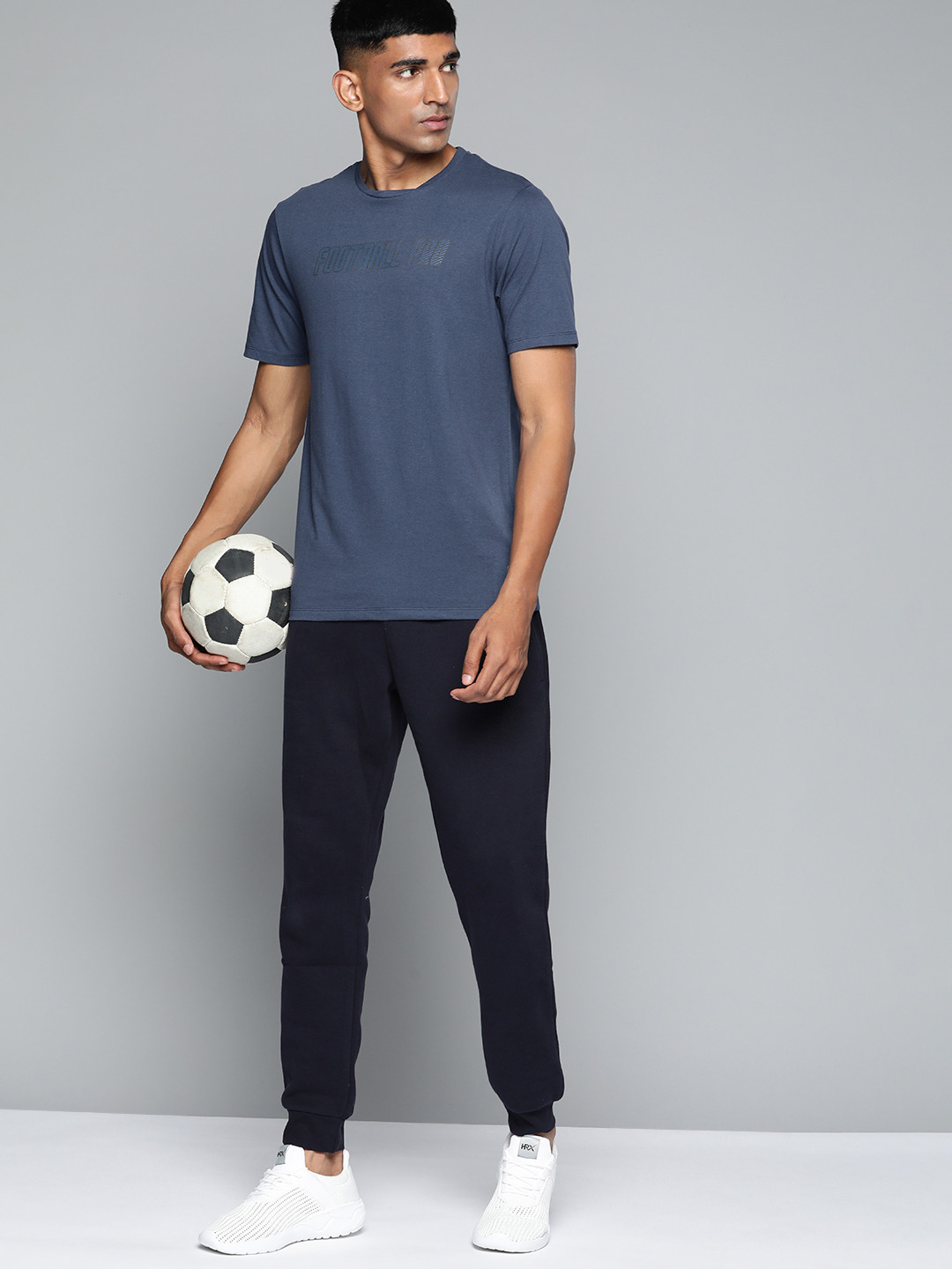 Buy HRX By Hrithik Roshan Football Men Rapid Dry Typography T Shirts ...