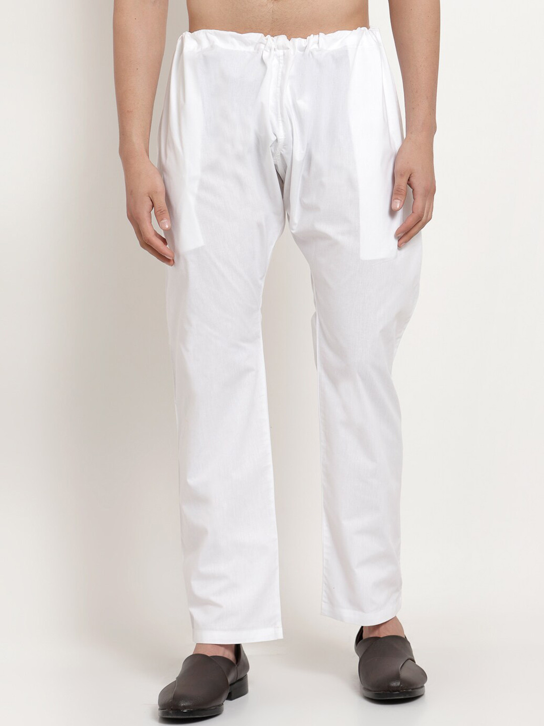 Buy KLOTTHE Men White Solid Cotton Pyjamas - Pyjamas for Men 17863440 ...