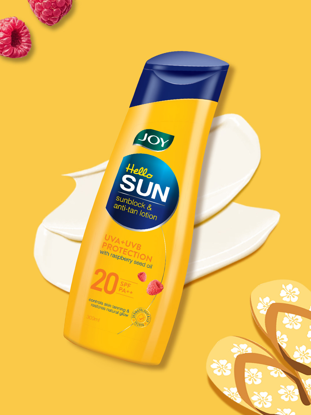 Buy JOY Sunscreen Body Lotion SPF 20 PA++ Controls Skin Tanning 300ml ...