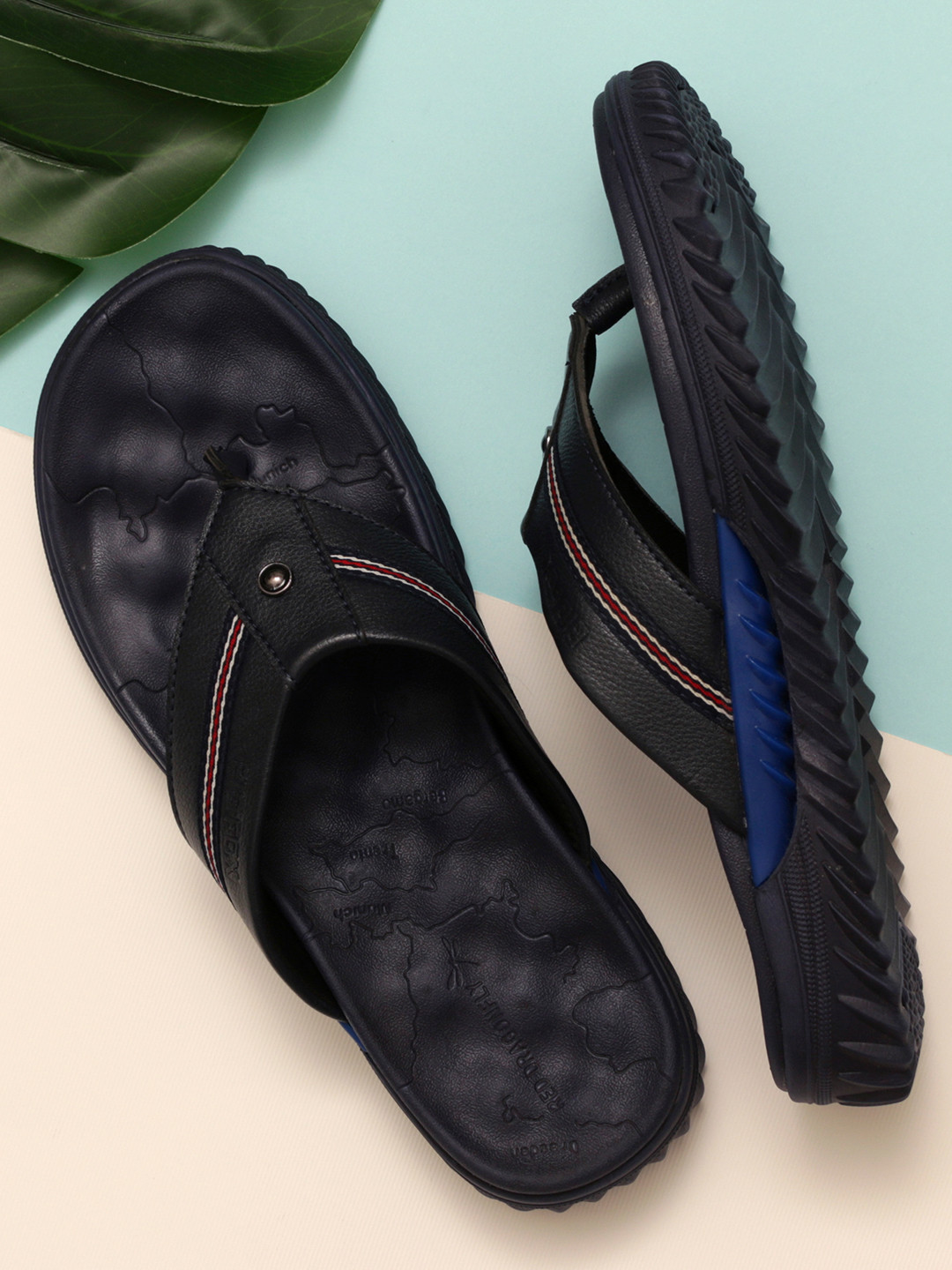 Buy Big Fox Men Blue Comfort Sandals - Sandals for Men 17867032 | Myntra