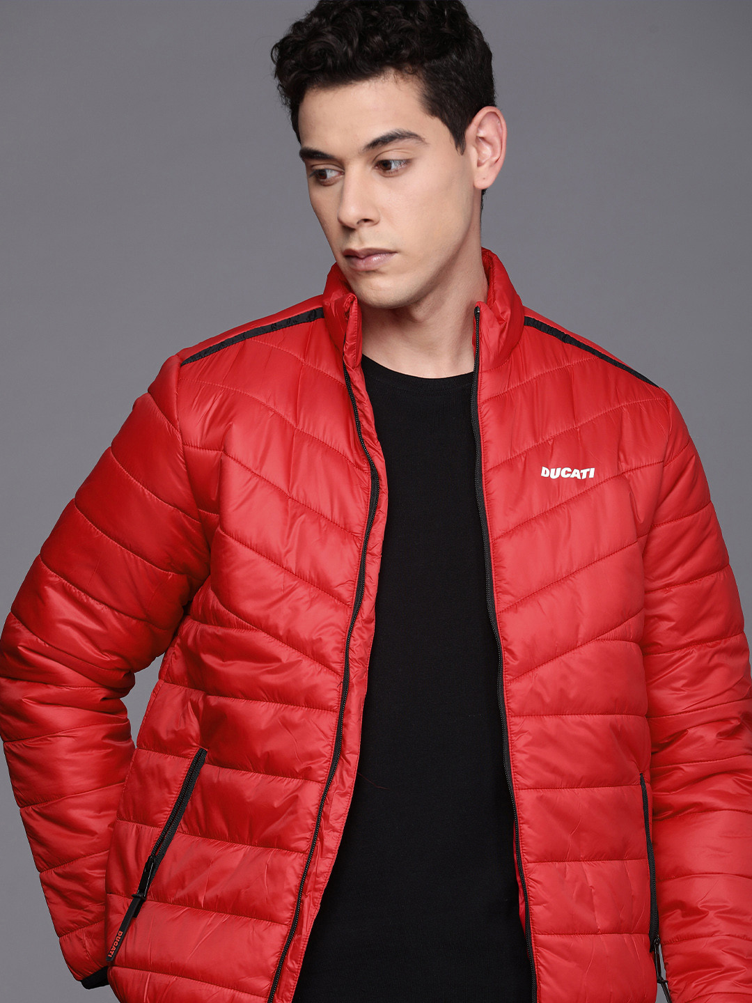 Buy Ducati Men Red Solid Puffer Jacket - Jackets for Men 17869884 | Myntra