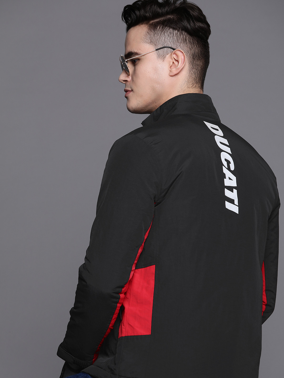 Buy Ducati Men Brand Logo Printed Padded Jacket - Jackets for Men ...