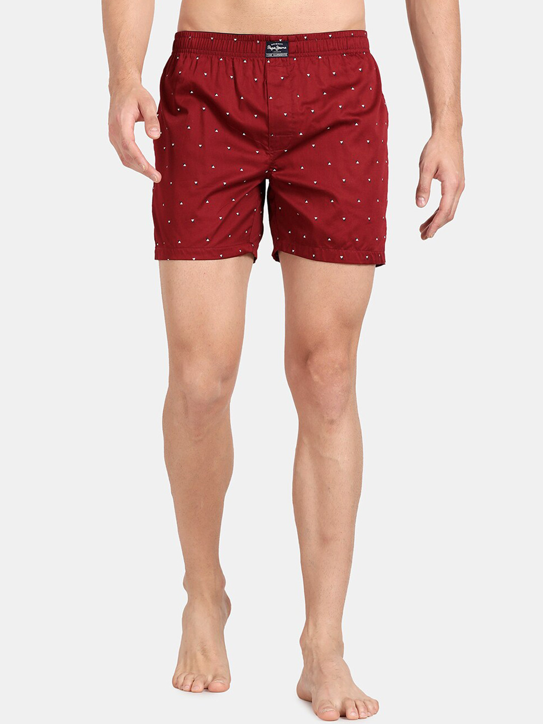 Buy Pepe Jeans Men Red Printed Pure Cotton Boxers PPS01MAROON AOPS ...