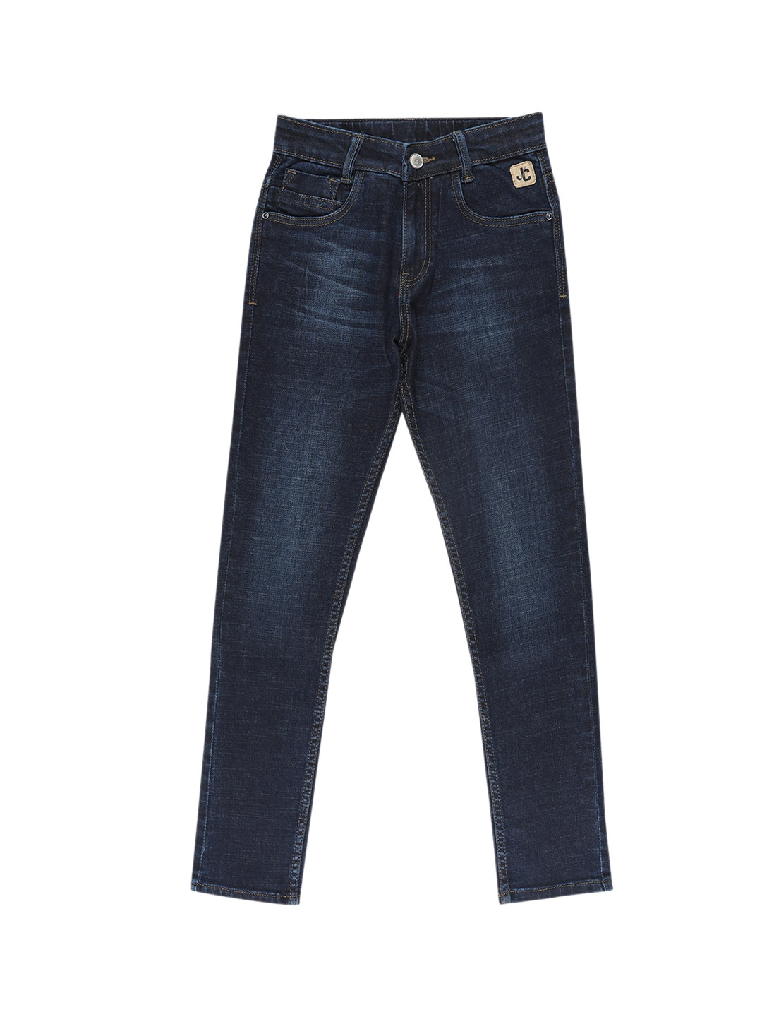 Buy Jean Cafe Boys Blue Slim Fit Mid Rise Light Fade Dark Shade Jeans ...
