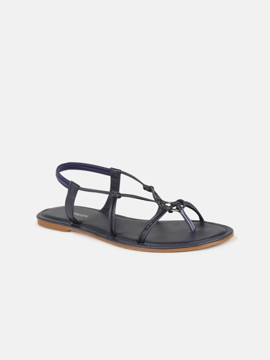 Buy Vishudh Women Navy Blue Open Toe Flats - Flats for Women 17877132 ...