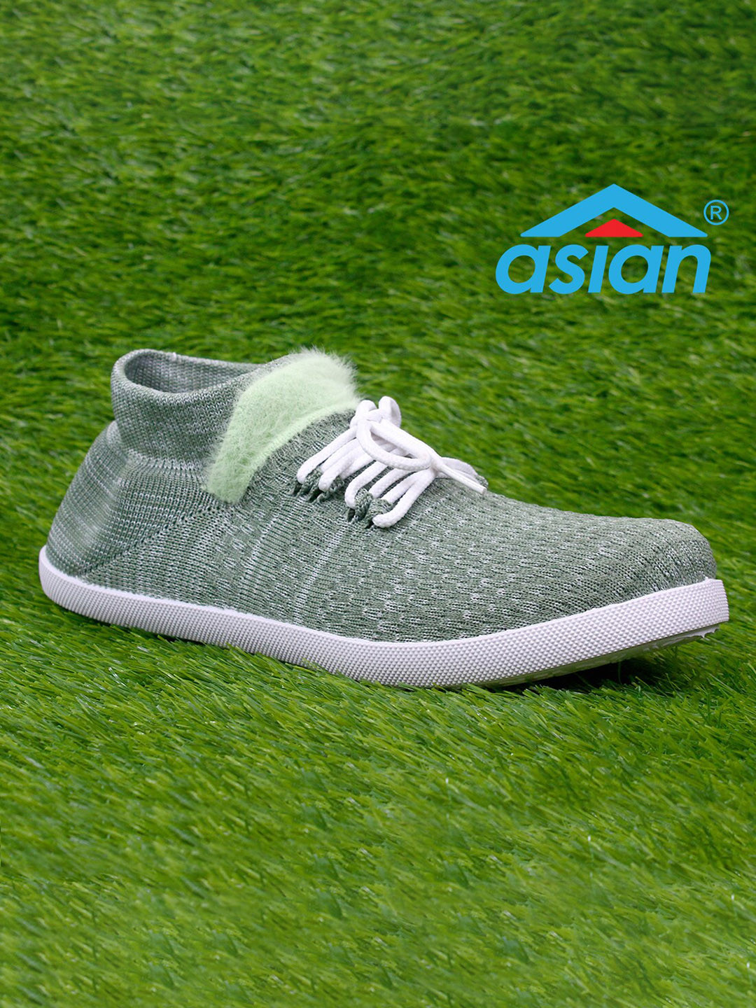 Buy ASIAN Women Olive Green Woven Design Sneakers - Casual Shoes for ...