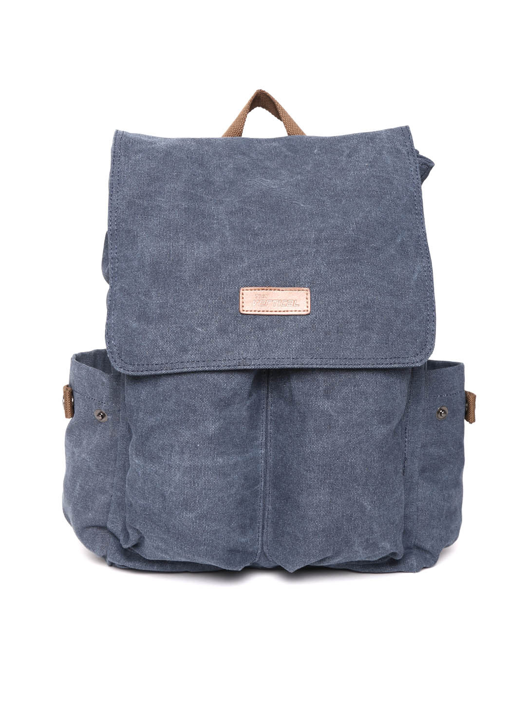 Buy THe VerTicaL Unisex Navy Blue Solid Backpack - Backpacks for Unisex ...