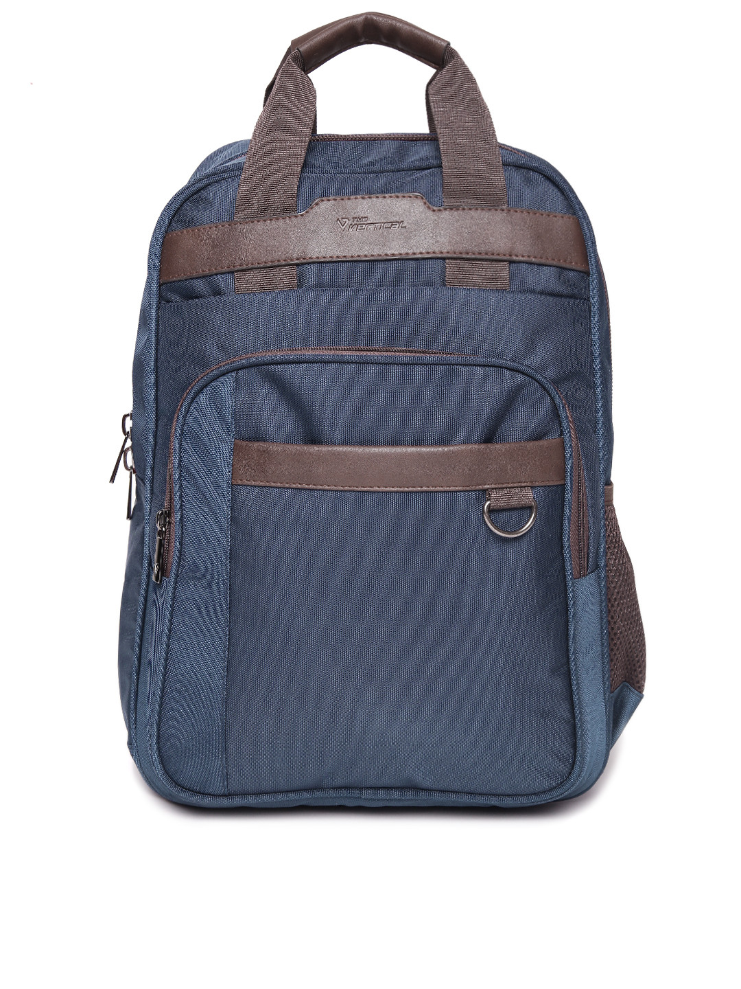 Buy THe VerTicaL Unisex Navy Blue Solid Laptop Backpack - Backpacks for ...