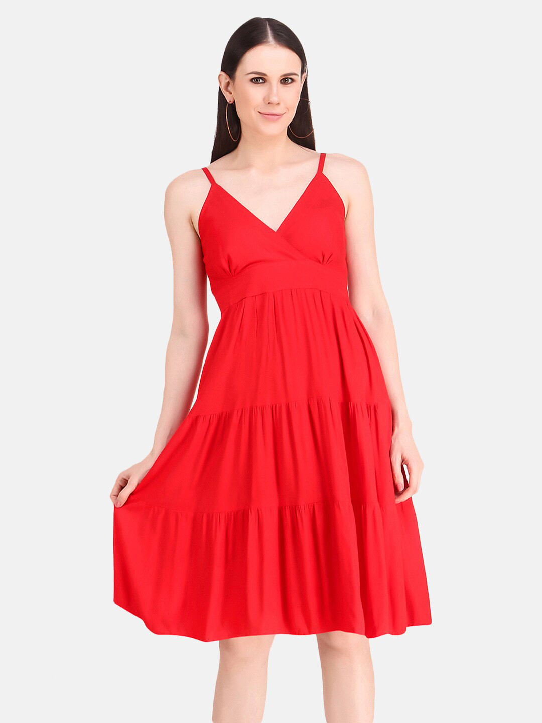 Buy Aawari Women Red Tiered Dress - Dresses for Women 17903868 | Myntra