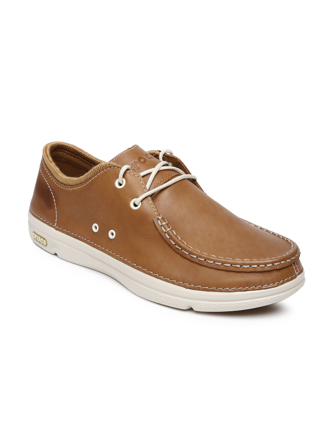 Buy Crocs Men Brown Solid Derbys - Casual Shoes for Men 1790414 | Myntra