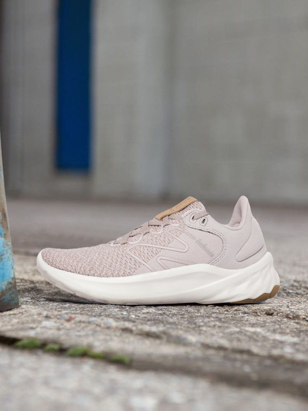 Buy New Balance Women Peach Coloured Woven Design Roav Running Shoes ...