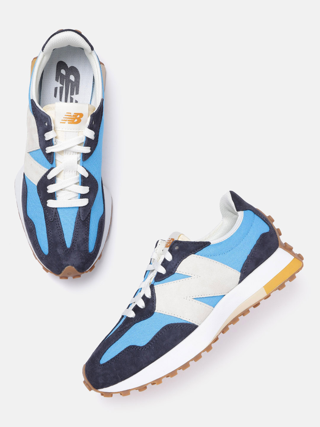 Buy New Balance Men Blue Solid Suede Sneakers - Casual Shoes for Men ...